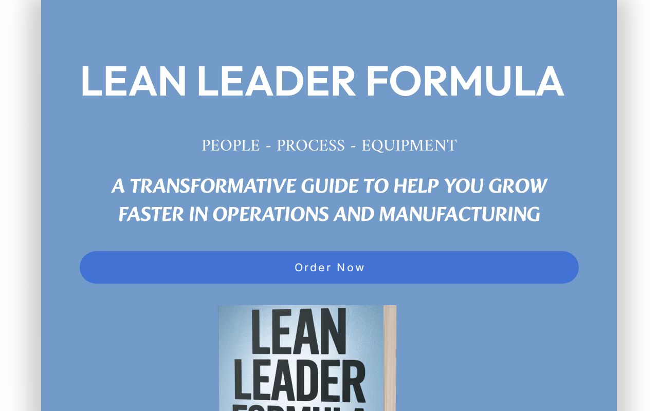 Manufacturing Lean Leader